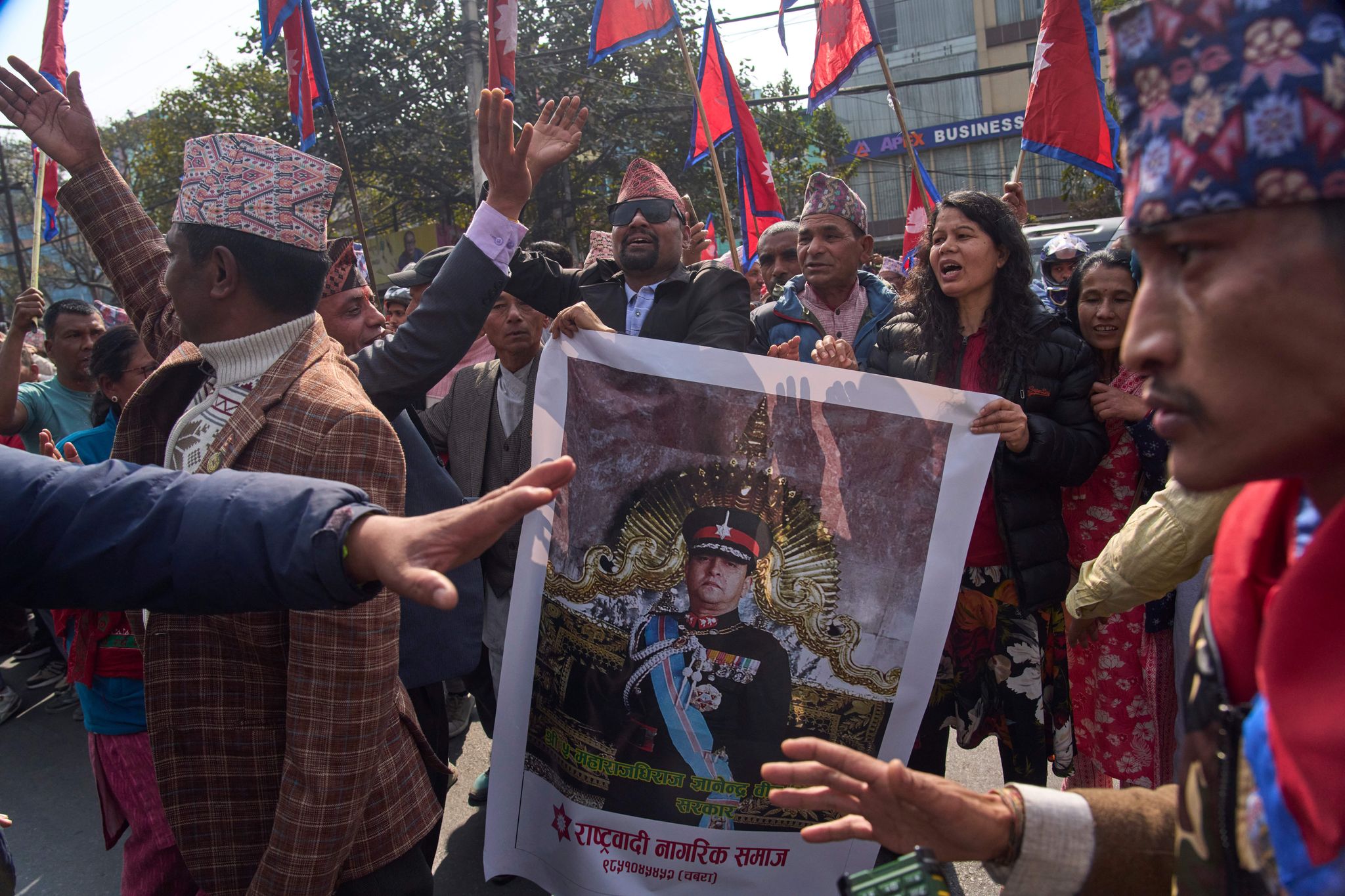 Thousands rally in support of Nepal's former king and call for monarchy ...