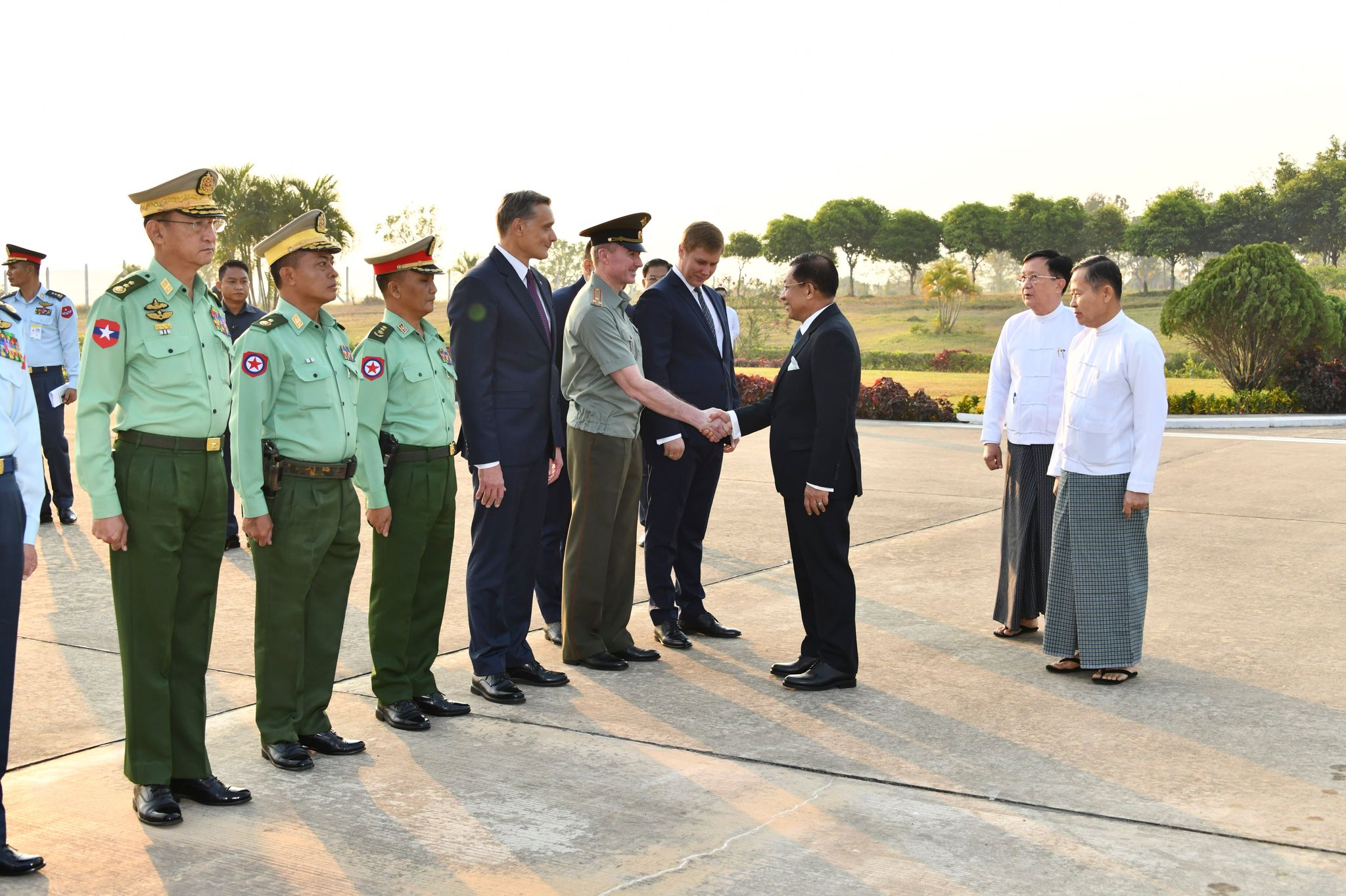 Myanmar’s head of military government travels to ally Russia for talks ...